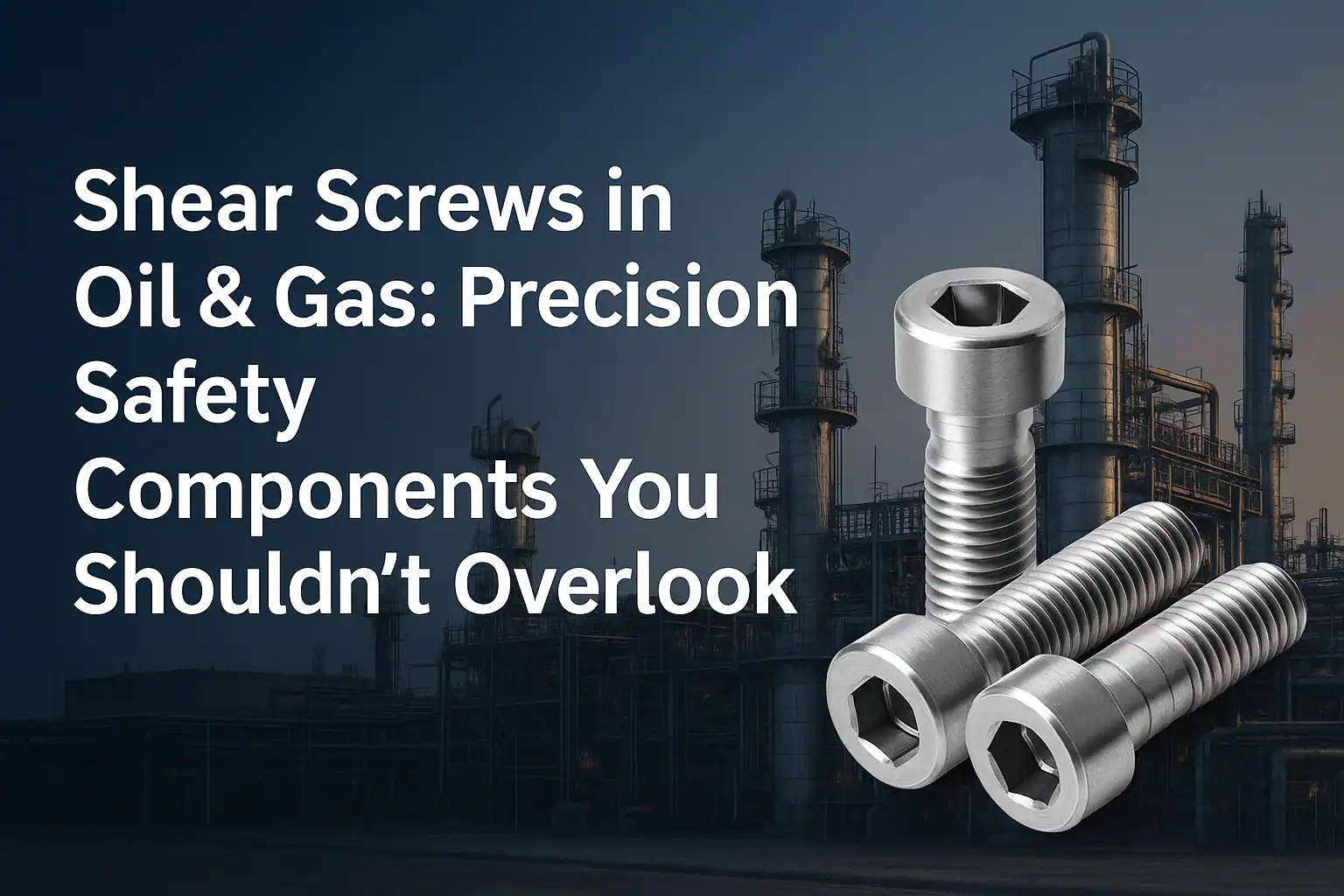 Shear Screws in Oil & Gas: Precision Safety Components You Shouldn’t ...